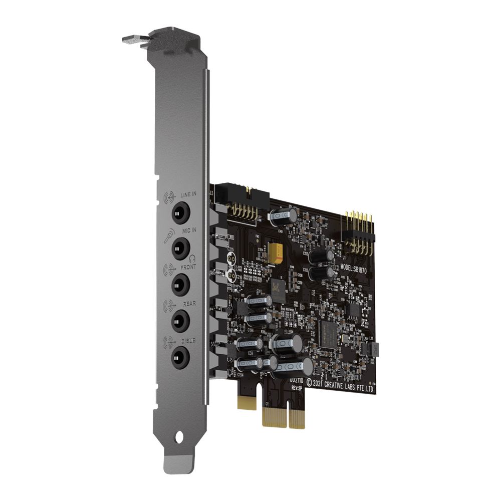 Sound Blaster Audigy Fx V2 – 配有 SmartComms Kit套件的可升级高解析度 5.1 PCI-e 声卡 ...